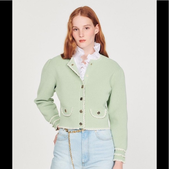 Sandro | Tops | Sandro Knitted Cardigan | Poshmark